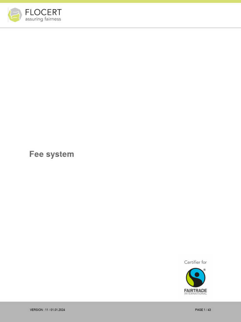 CERT FeeSystem ED 11 en | PDF | Fee | Euro