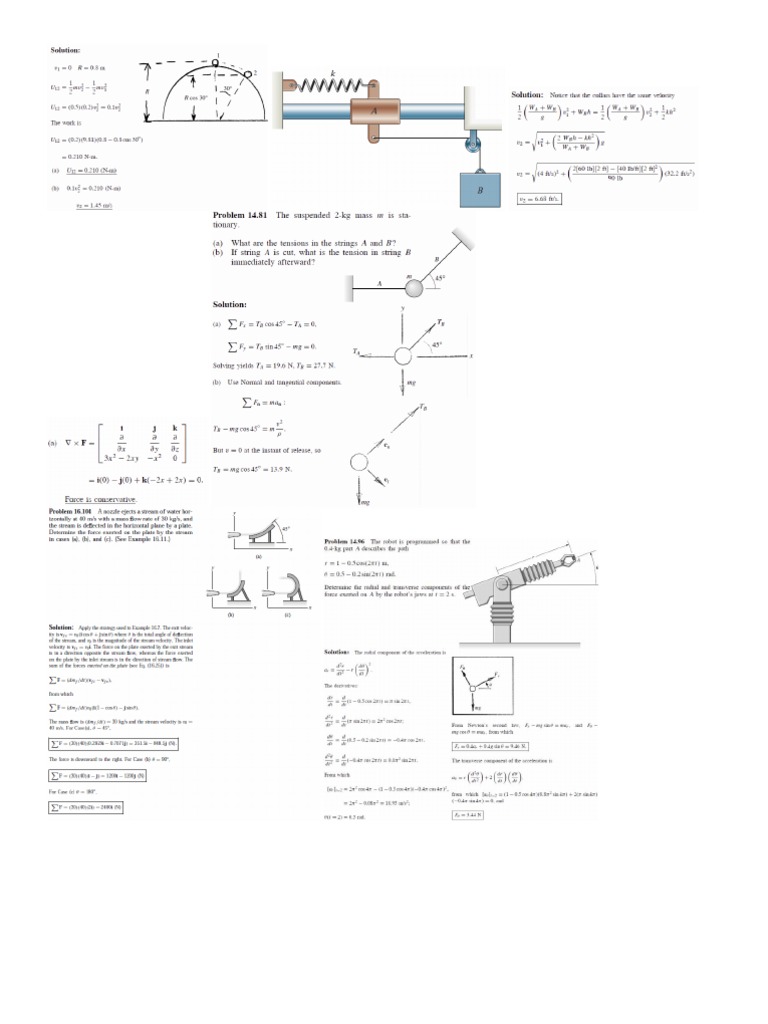 Dynamics Cheat Sheet | PDF