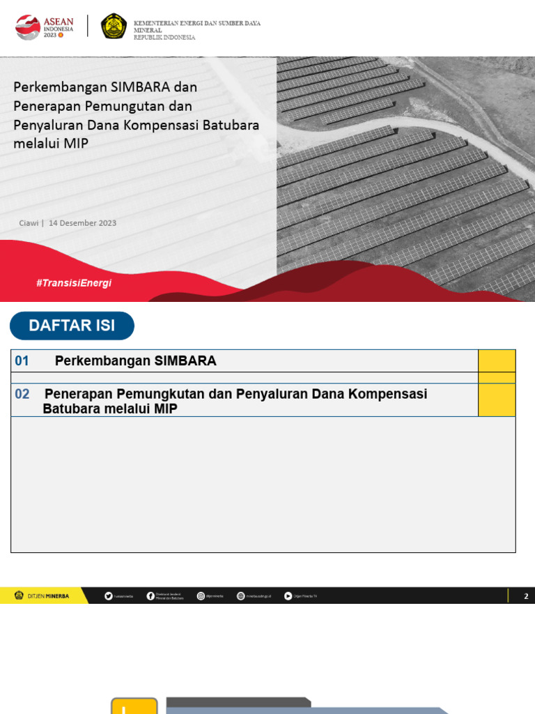 Minerba KESDM - Bahan Sosialisasi Simbara Dan MIP - Pullman Ciawi ...