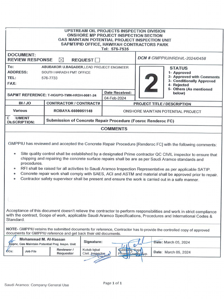 Concrete Repair Procedure (Fosroc Renderoc) | PDF
