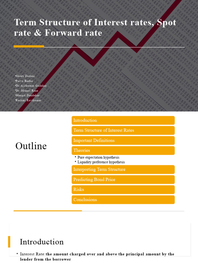 Term Structure of Interest Rates, Spot Rate & Forward Rate | PDF ...