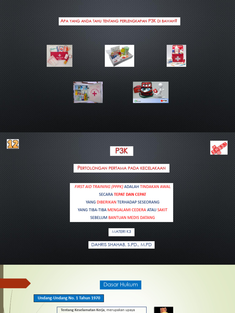 P3K Dan Dasar Hukum Pelaksanaannya | PDF