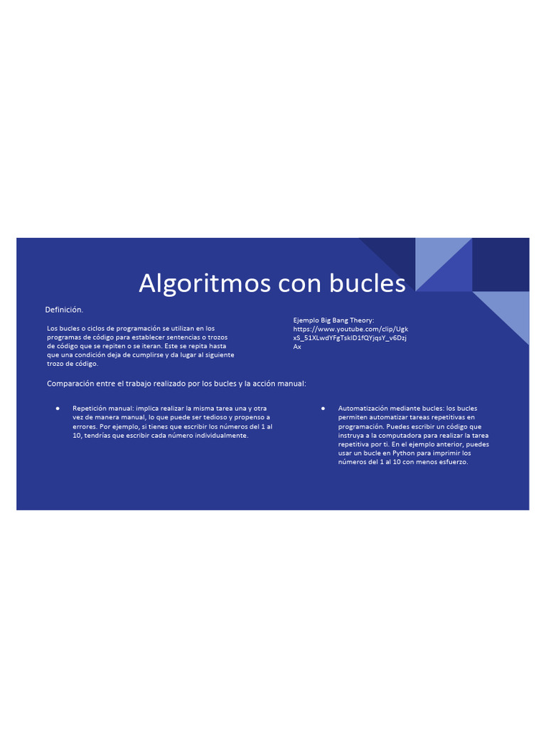 Algoritmos Con Bucles | PDF | Python (lenguaje de programación) | Programación de computadoras