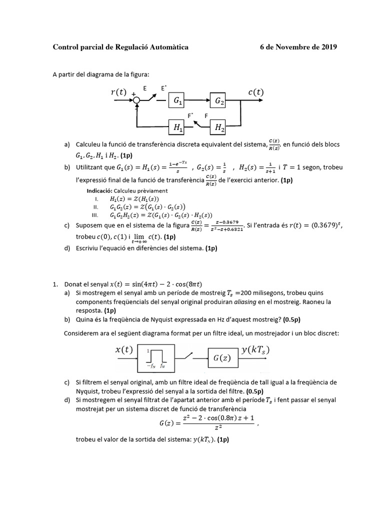 REAU - Parcial 2019-20 - Sol | PDF