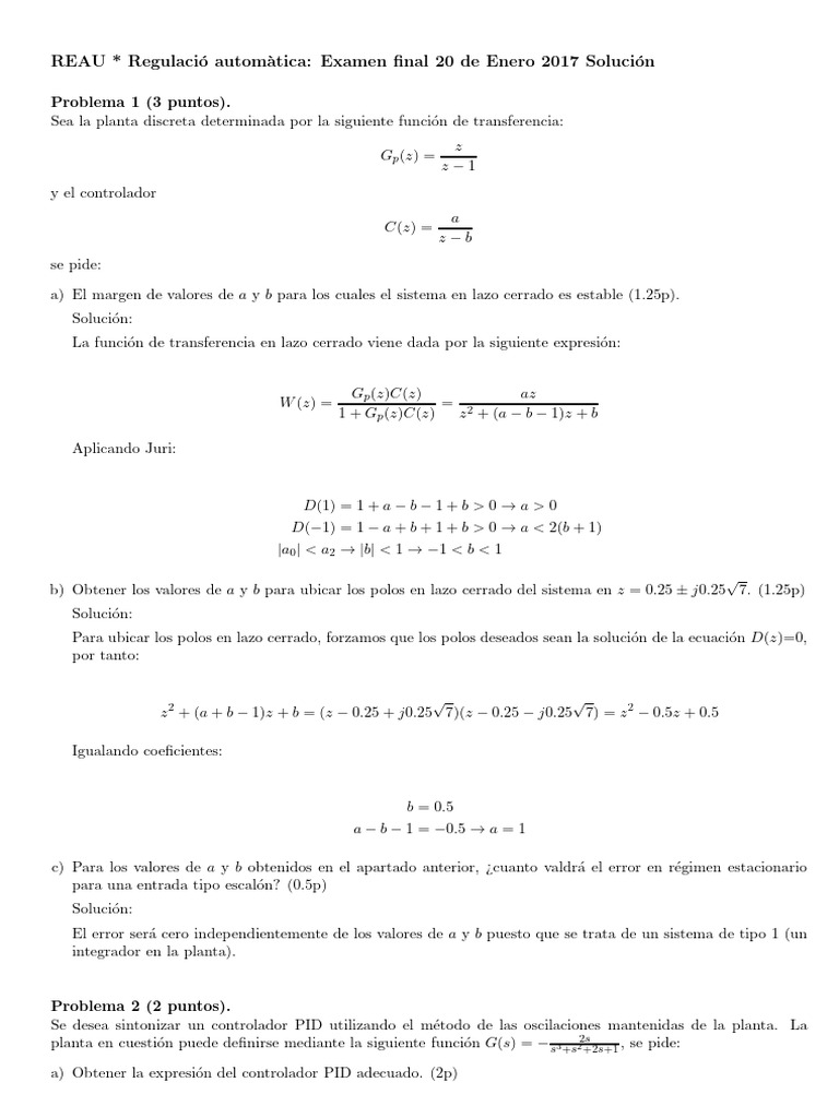 Ex Final Solucion | PDF | Matemáticas Aplicadas | Análisis matemático