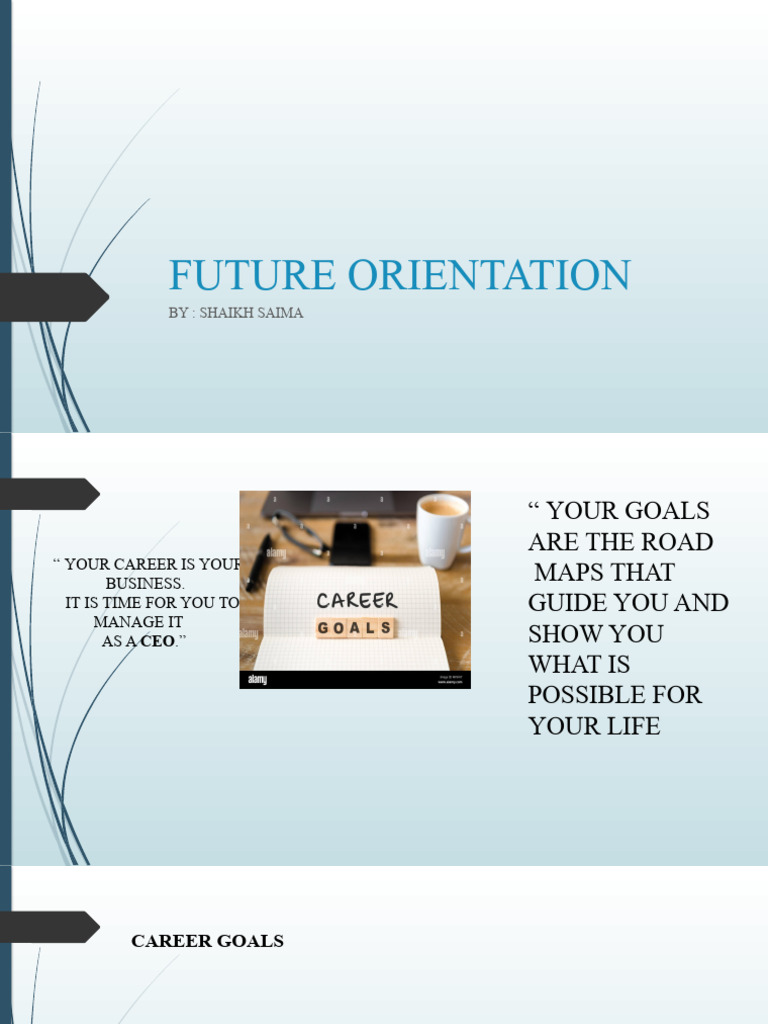 Future Orientation | PDF | Goal | Cognition