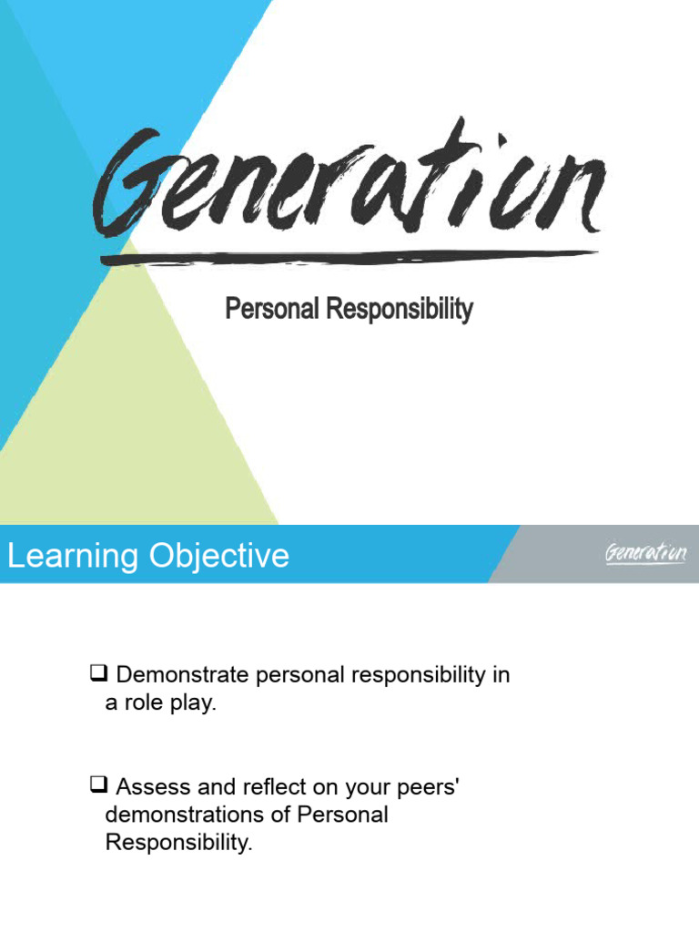 Personal Responsibility | PDF