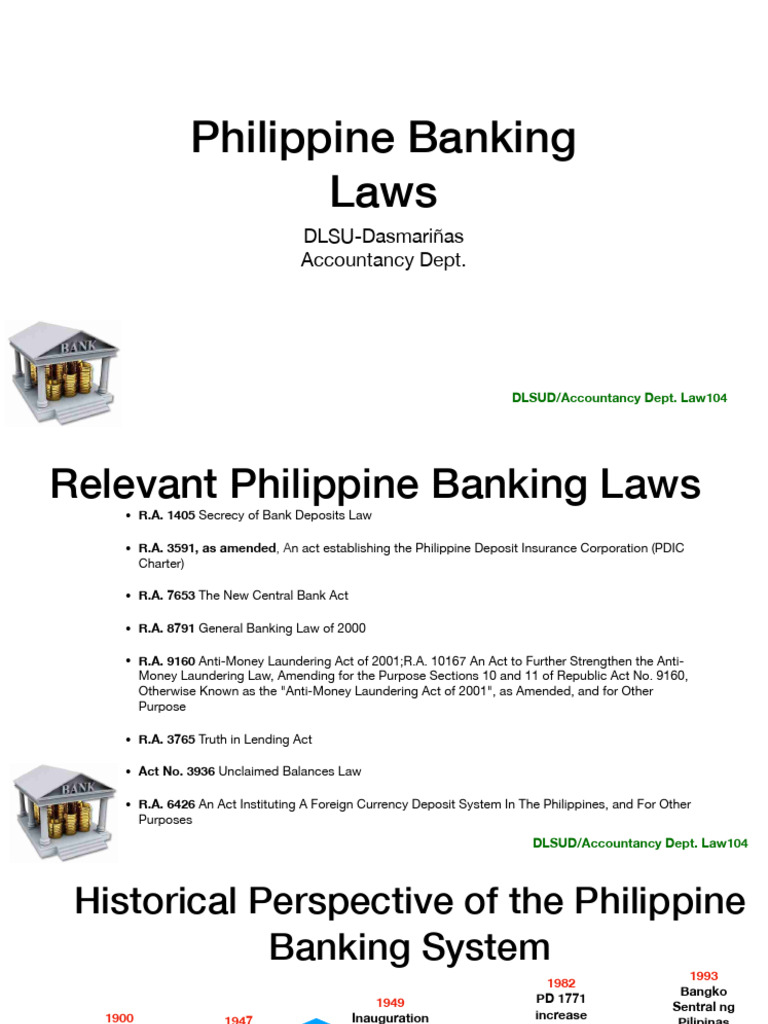 Banking Laws | PDF | Banks | Loans
