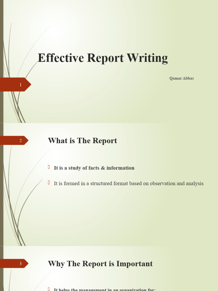 6a-Effective Report Writing | PDF | Human Communication | Grammar