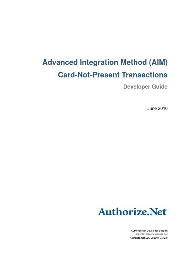 AIM Guide | PDF | Payment Card Industry Data Security Standard | Credit ...
