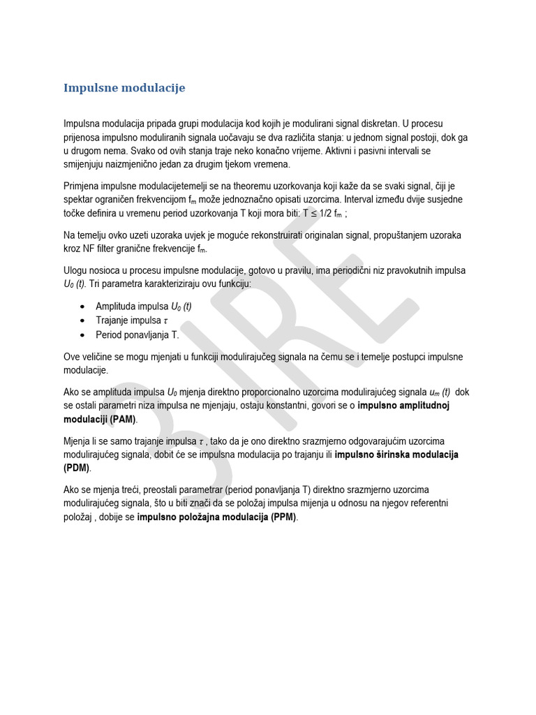 Impulsne Mod | PDF