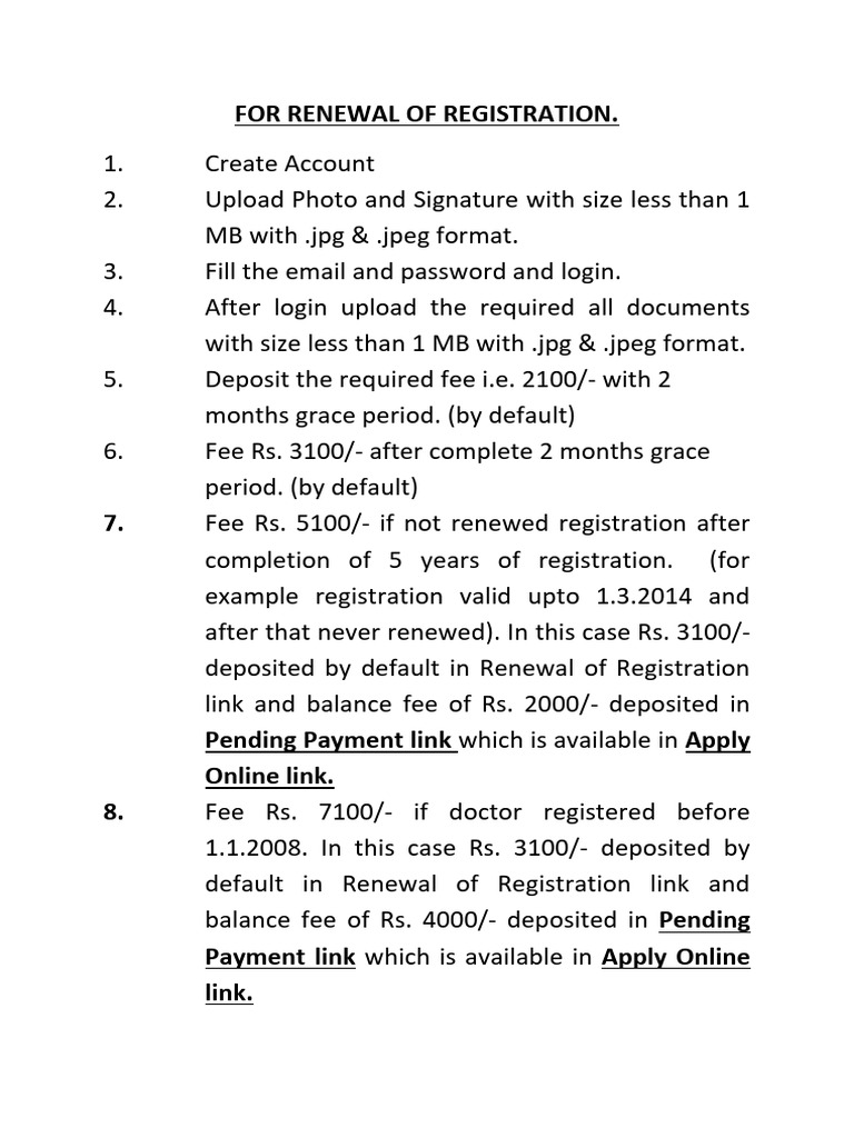 Registration Renewal Process Guide | PDF | Business