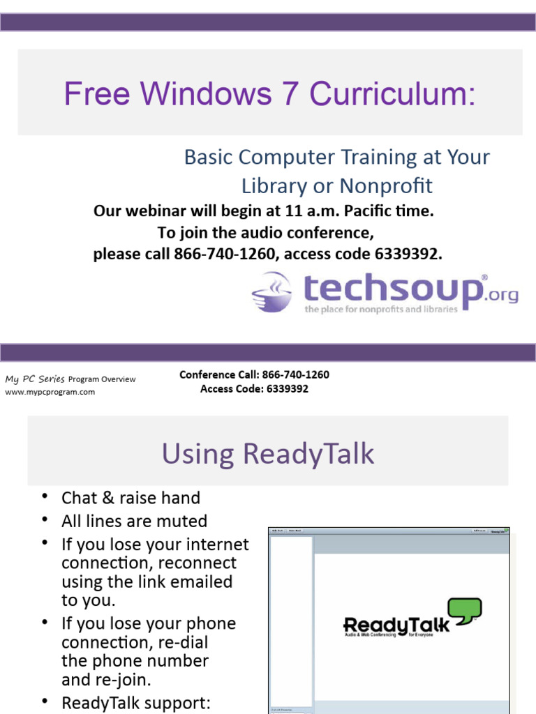Presentation Free Windows 7 Curriculum | PDF | Personal Computers ...