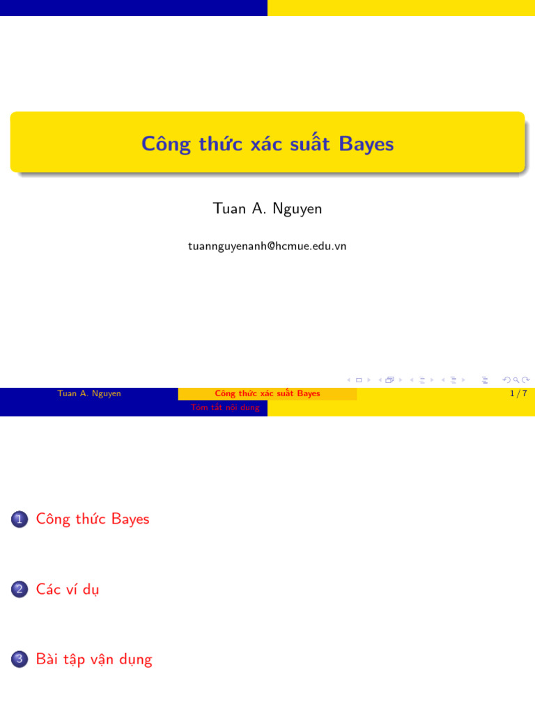 HD10.2 - Cong Thuc Bayes VLE | PDF