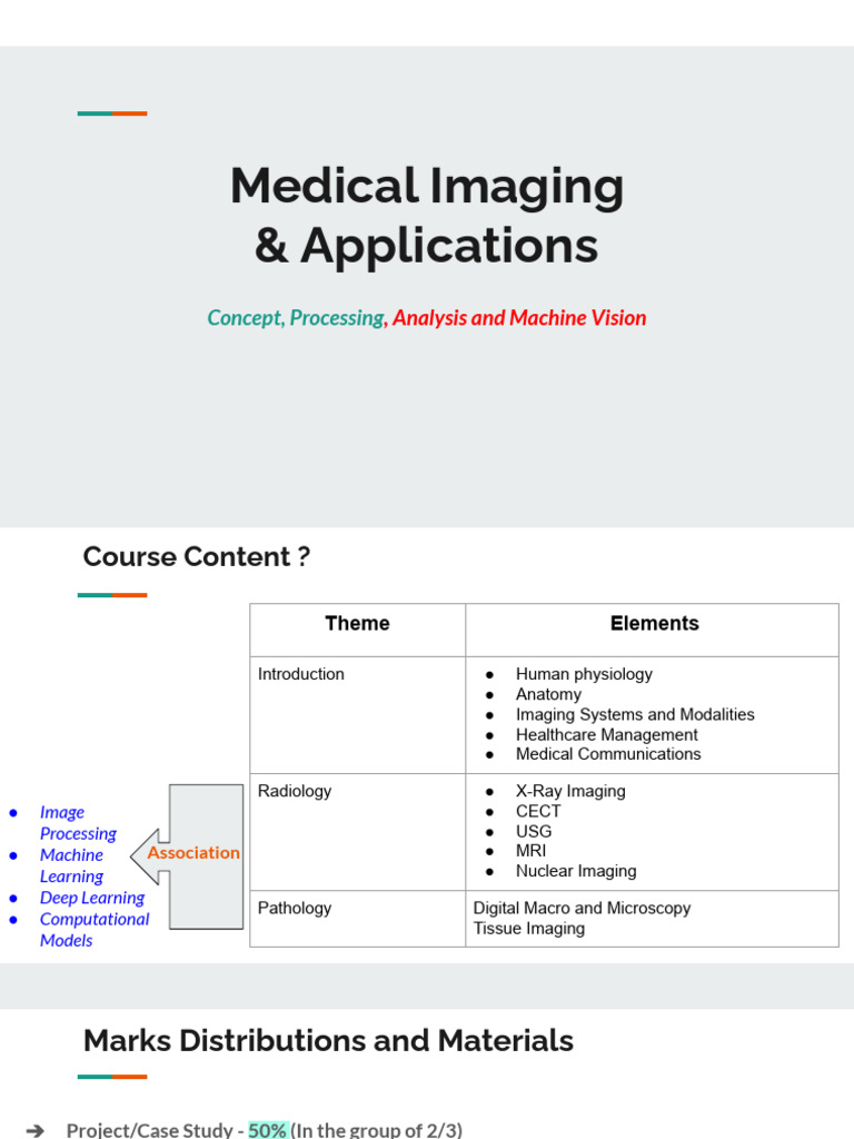 Medical Imaging Applications-Module 1 | Download Free PDF | Medical ...