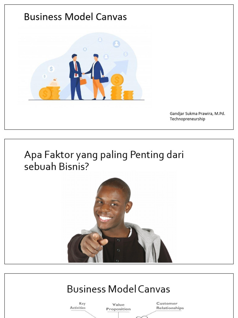 Materi 5 BUSINESS MODEL CANVAS FIX | PDF