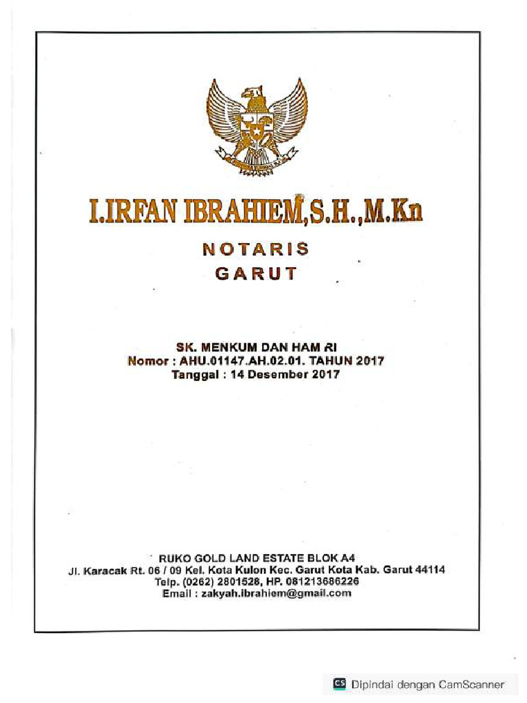 Akta Notaris Formaci - Compressed | PDF