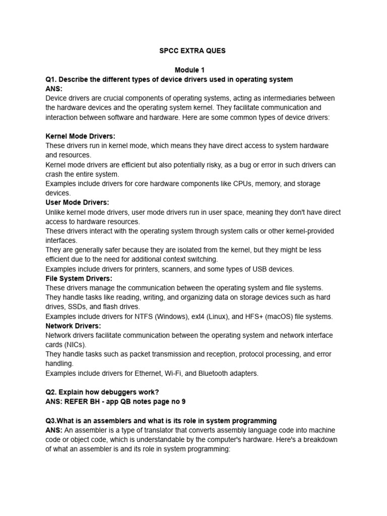 SPCC Extra Ques | PDF | Assembly Language | Source Code