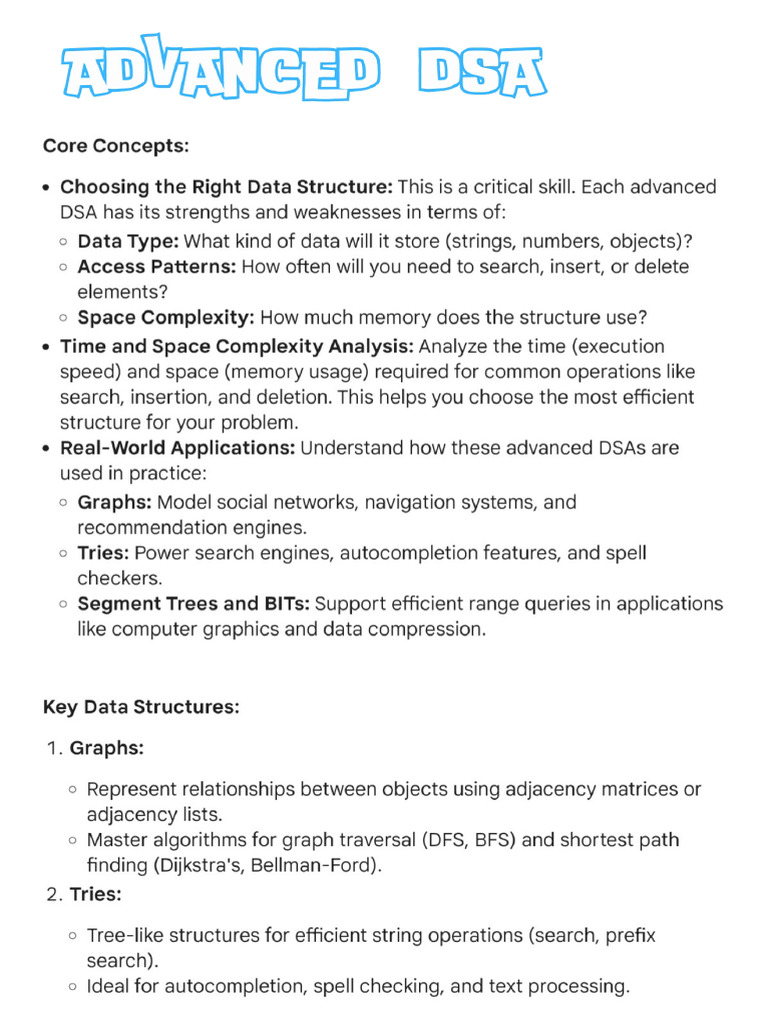 Advanced DSA | PDF Advanced DSA | PDF