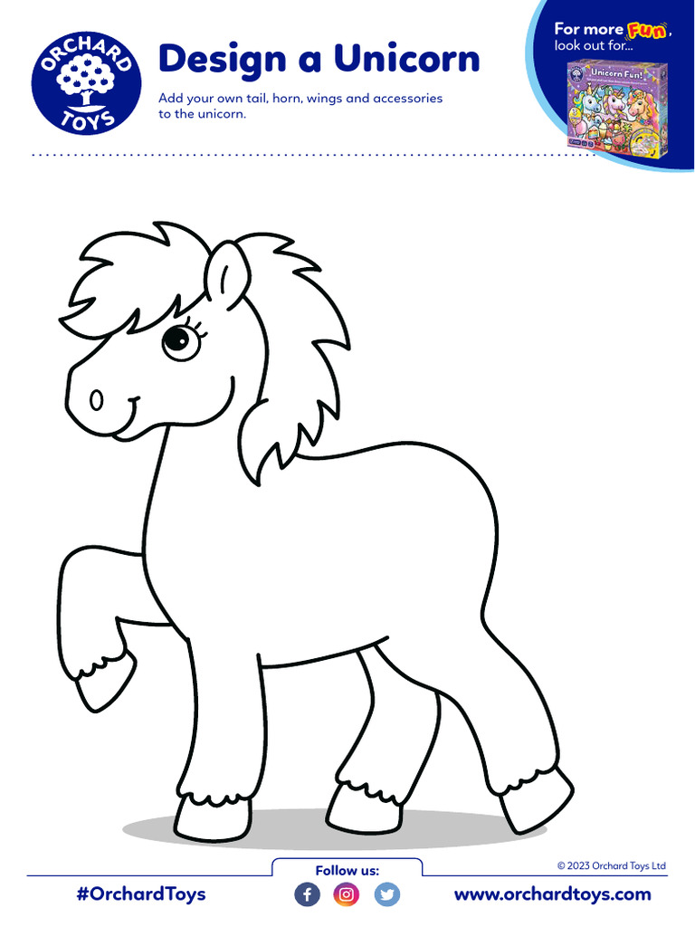 Design A Unicorn Activity Sheet | PDF