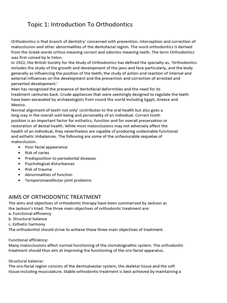 Orthodontics | PDF | Orthodontics | Dentistry
