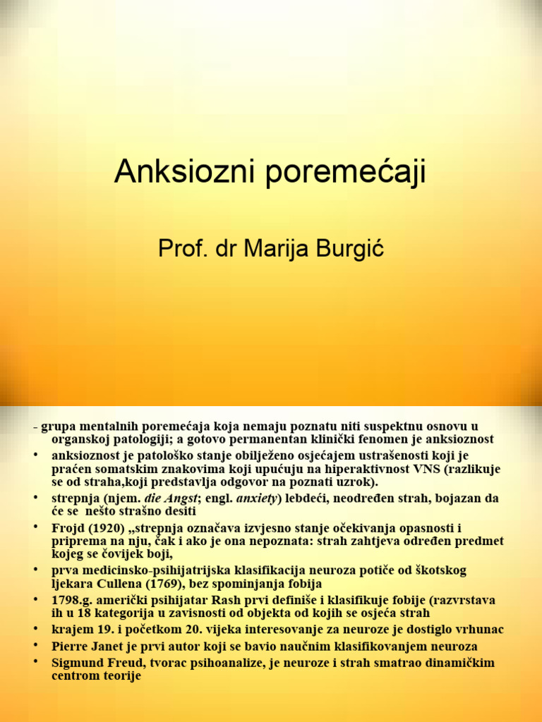 Anksiozni Poremećaji | PDF