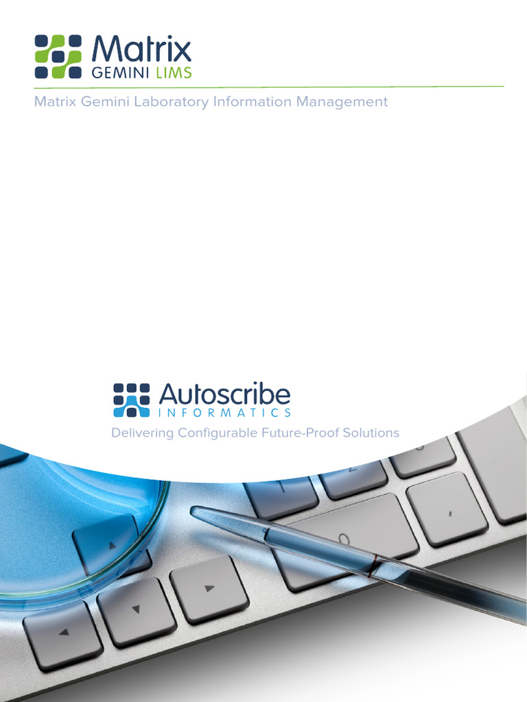Matrix Gemini Lims Brochure | PDF | World Wide Web | Internet & Web