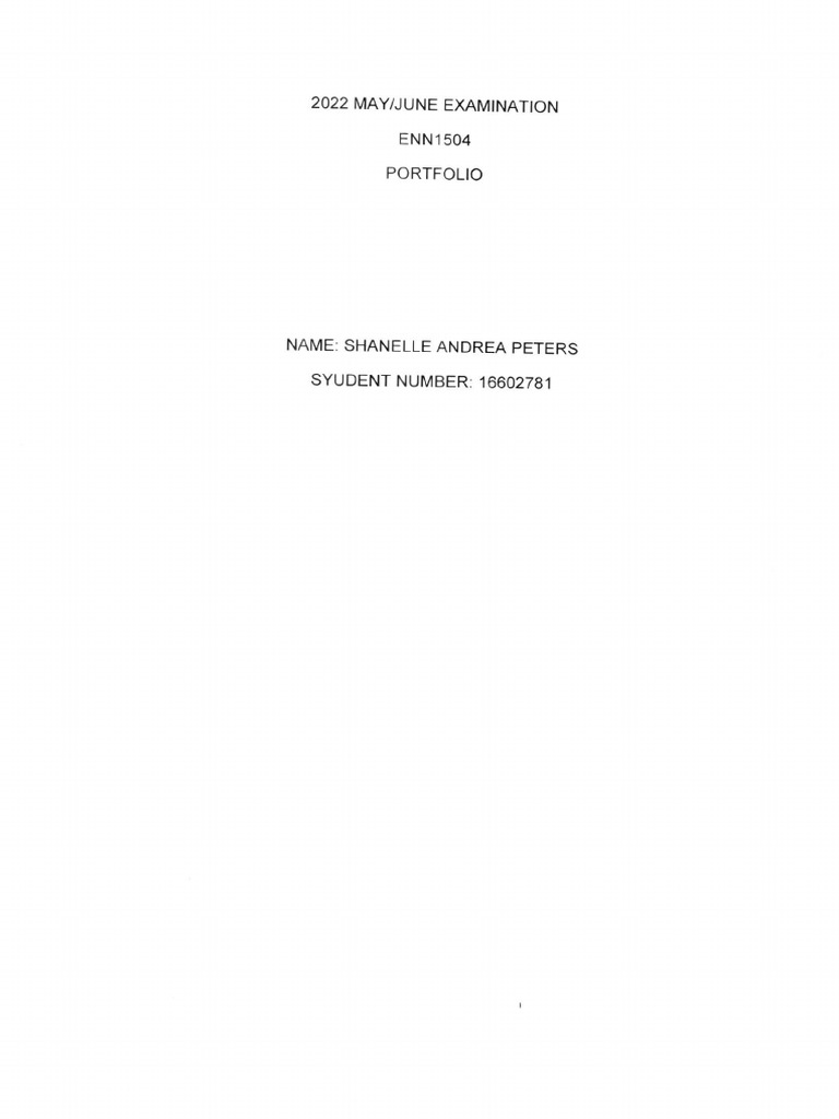 Enn1504 2022 Exam | PDF