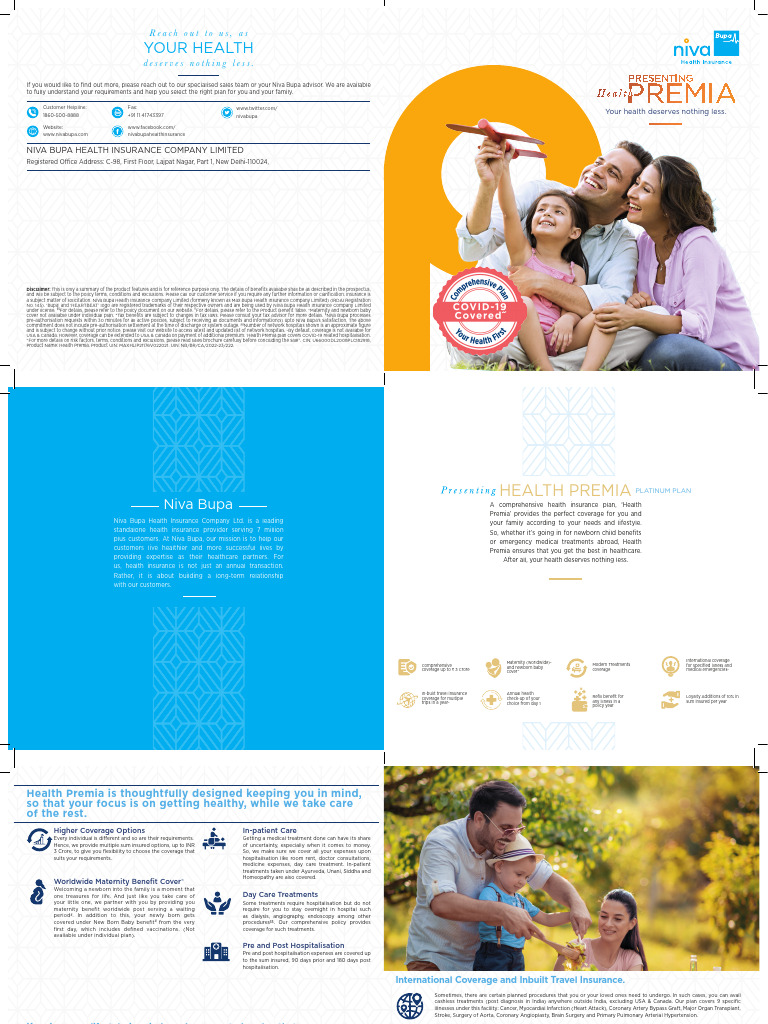 Comprehensive Health Premia Plan Overview | PDF | Insurance | Medicine