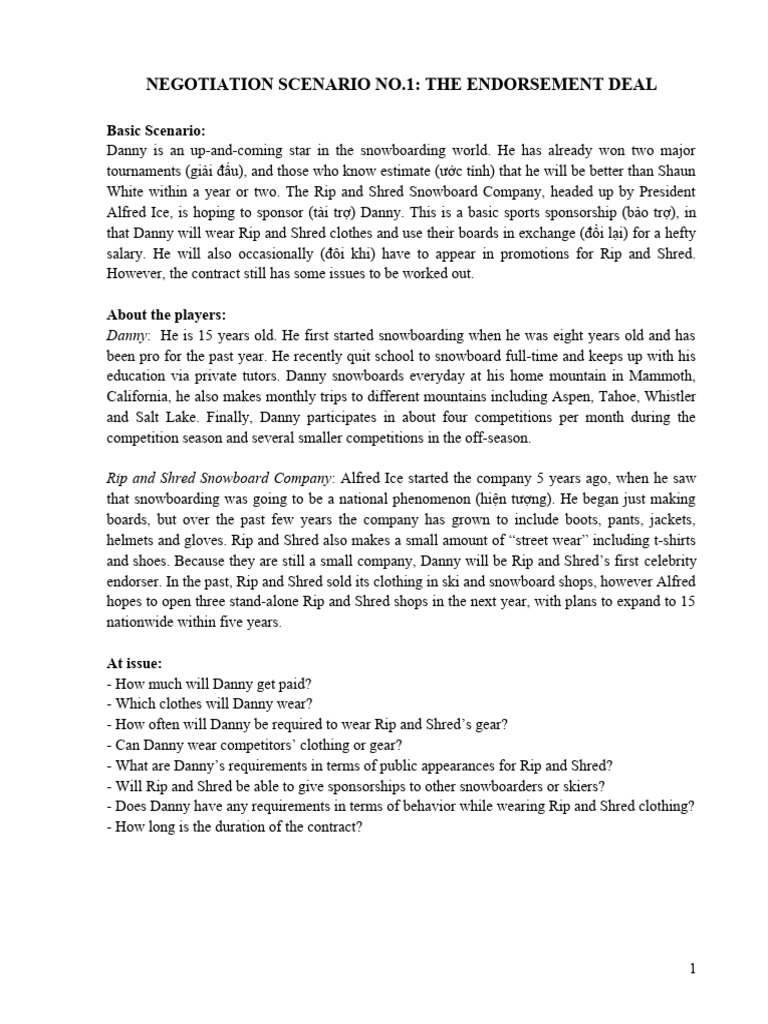 Negotiation Situations | PDF | Divorce