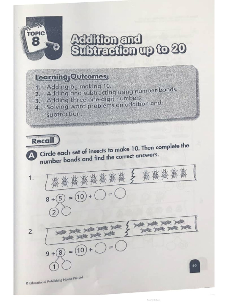 Math 1 - Addition and Subtraction Up To 20 | PDF
