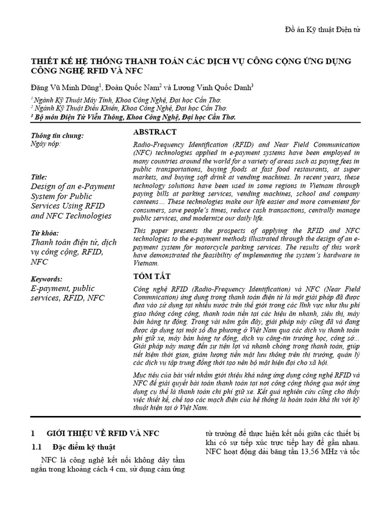 Mau Bai Bao Cao Do An KT Dien Tu | PDF