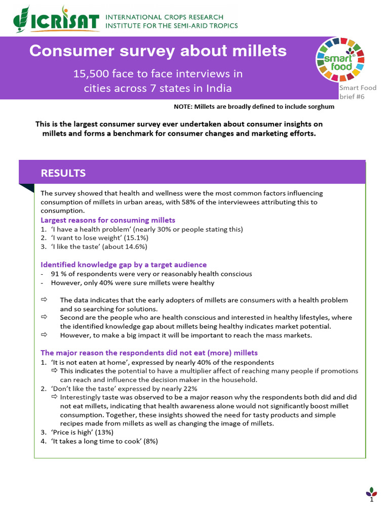 Consumer Survey SUMMARY FLYER | PDF