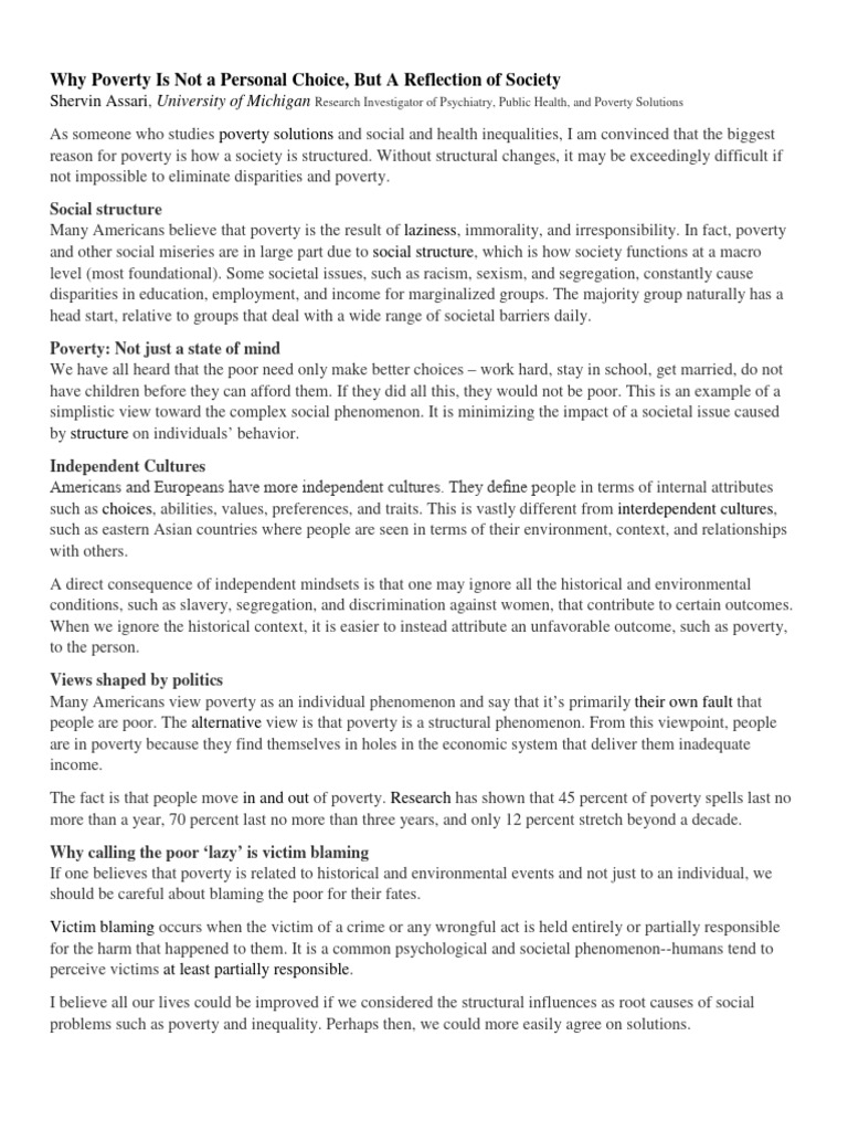 (Handout 1) SES - Poverty Non-Fiction and Fiction | Download Free PDF ...