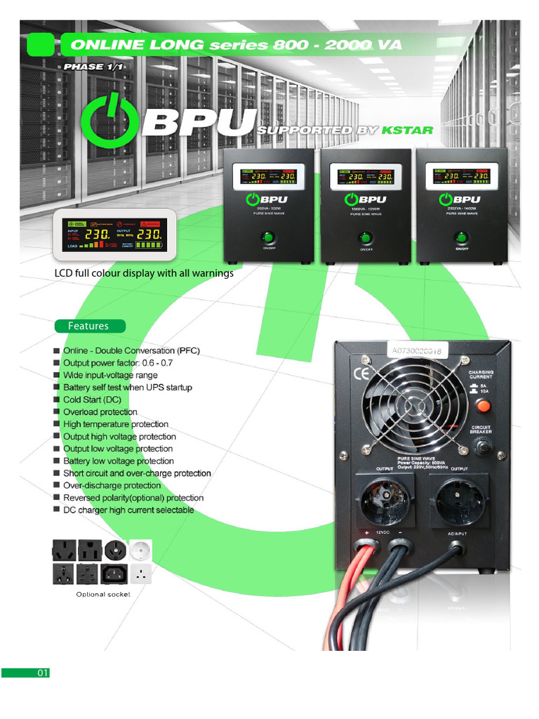 BPU Long 500 3000VA | PDF | Direct Current | Alternating Current