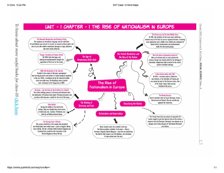 SST Class 10 Mind Maps | PDF