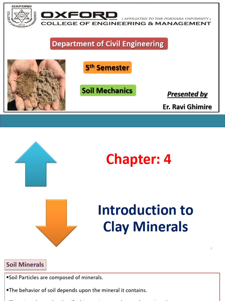 Chapter-4, Introduction to Clay Minerals | PDF | Minerals | Weathering
