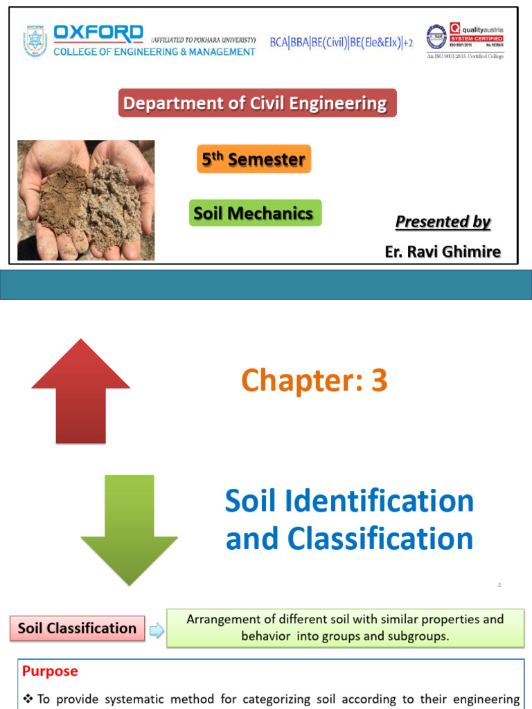 Chapter-3, Soil Identification and Classification | PDF | Soil Mechanics | Silt