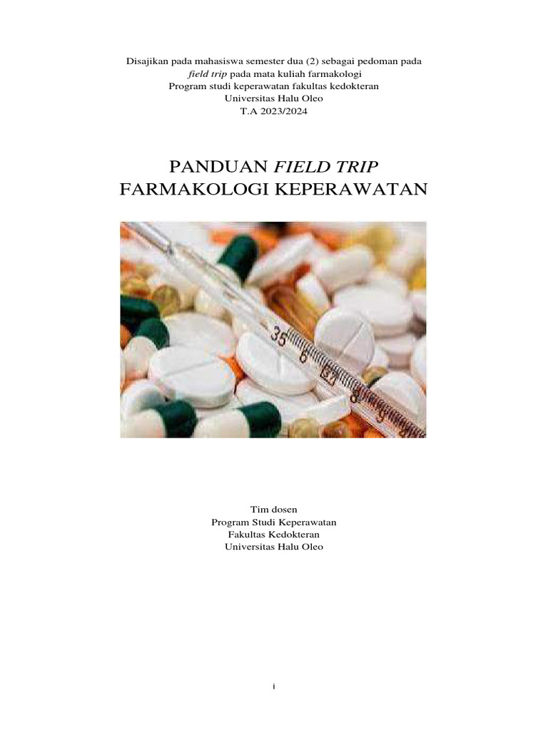 PANDUAN FIELD TRIP Farmakologi 2024 - Compressed | PDF | Pengembangan Diri | Kesehatan Holistik