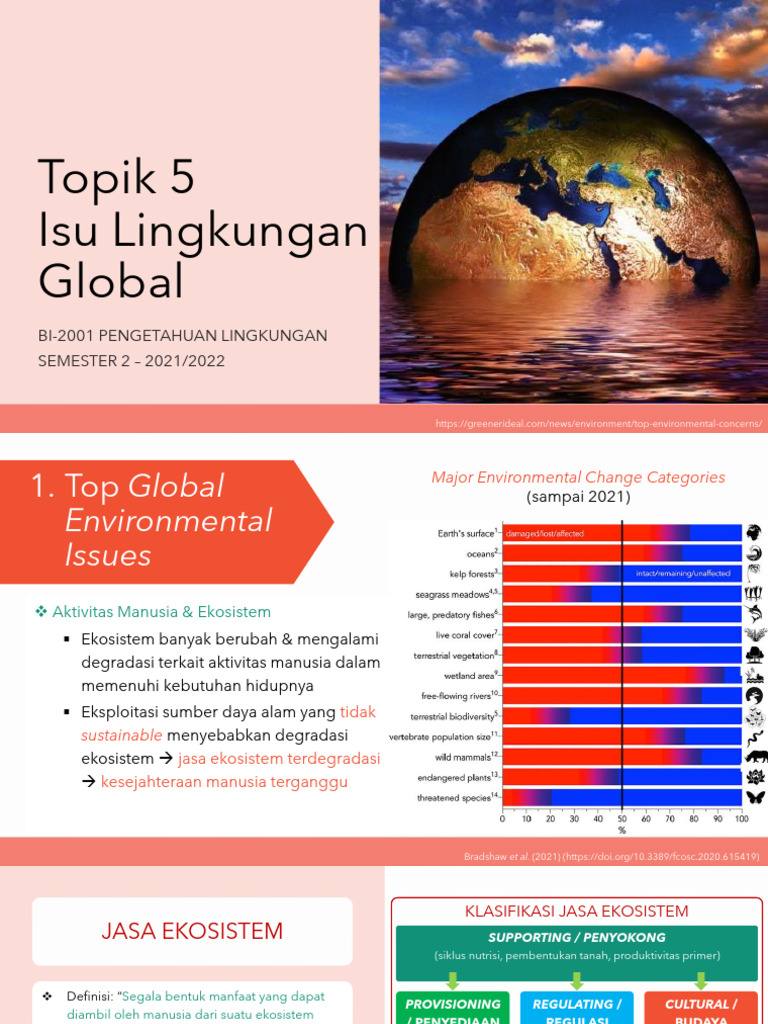 Week 5 - Degradasi-Jasa-Ekosistem - Masalah-Lingkungan-Global | PDF