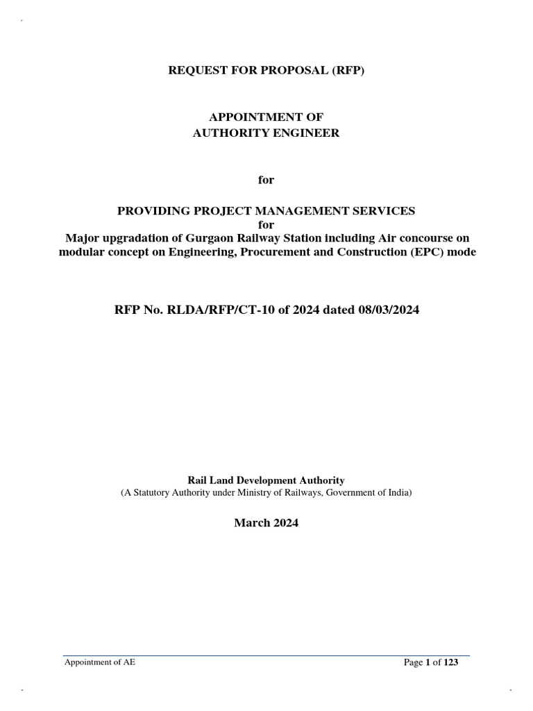 PMS RFP GGN | PDF | Request For Proposal | Business