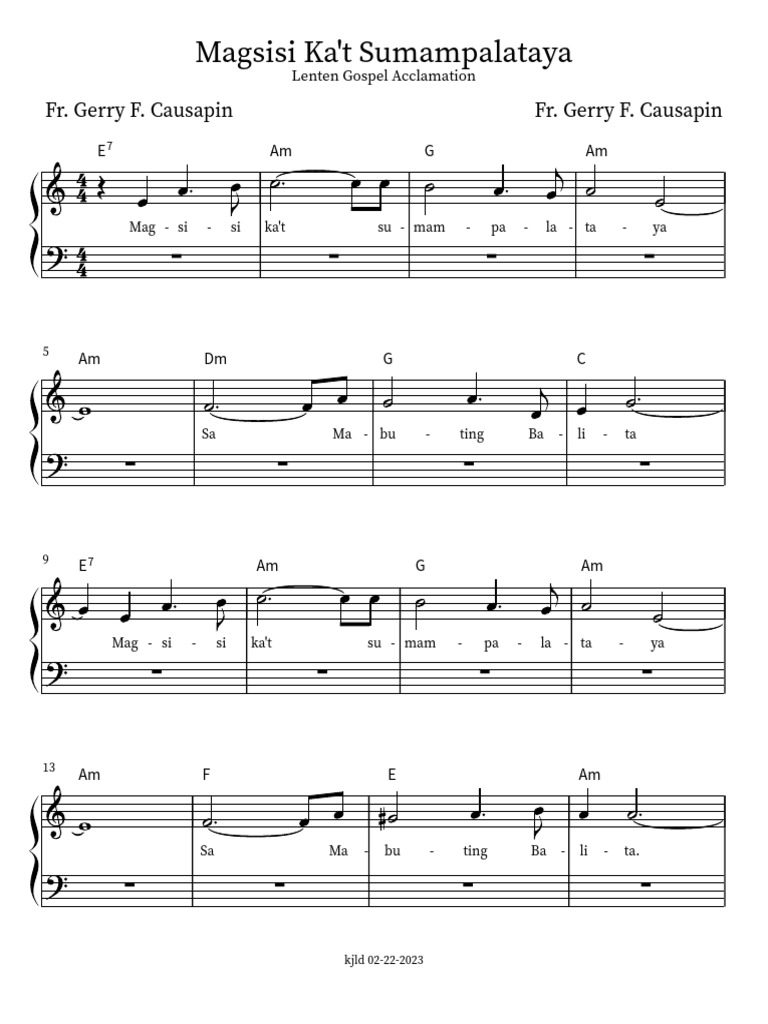 Magsisi Ka't Sumampalataya | PDF