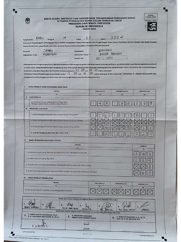 LMBR 1 Presiden NNNN | PDF