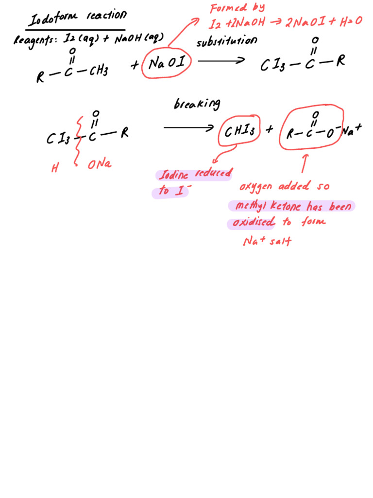 Iodoform Reaction: IGCSE | PDF
