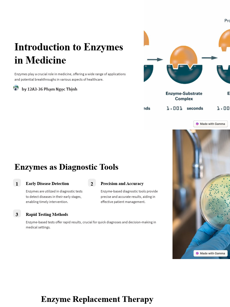 Introduction To Enzymes in Medicine | PDF | Cancer | Therapy