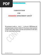 Membership: Constitution of The Savings Group | PDF | Loans | Interest
