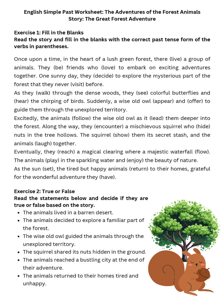 Forest Adventure for Young Readers | PDF | General Fiction