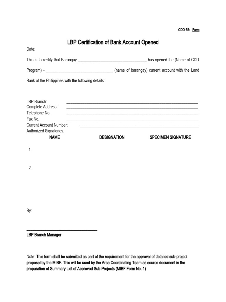 LBP-Cert | PDF | Finance & Money Management