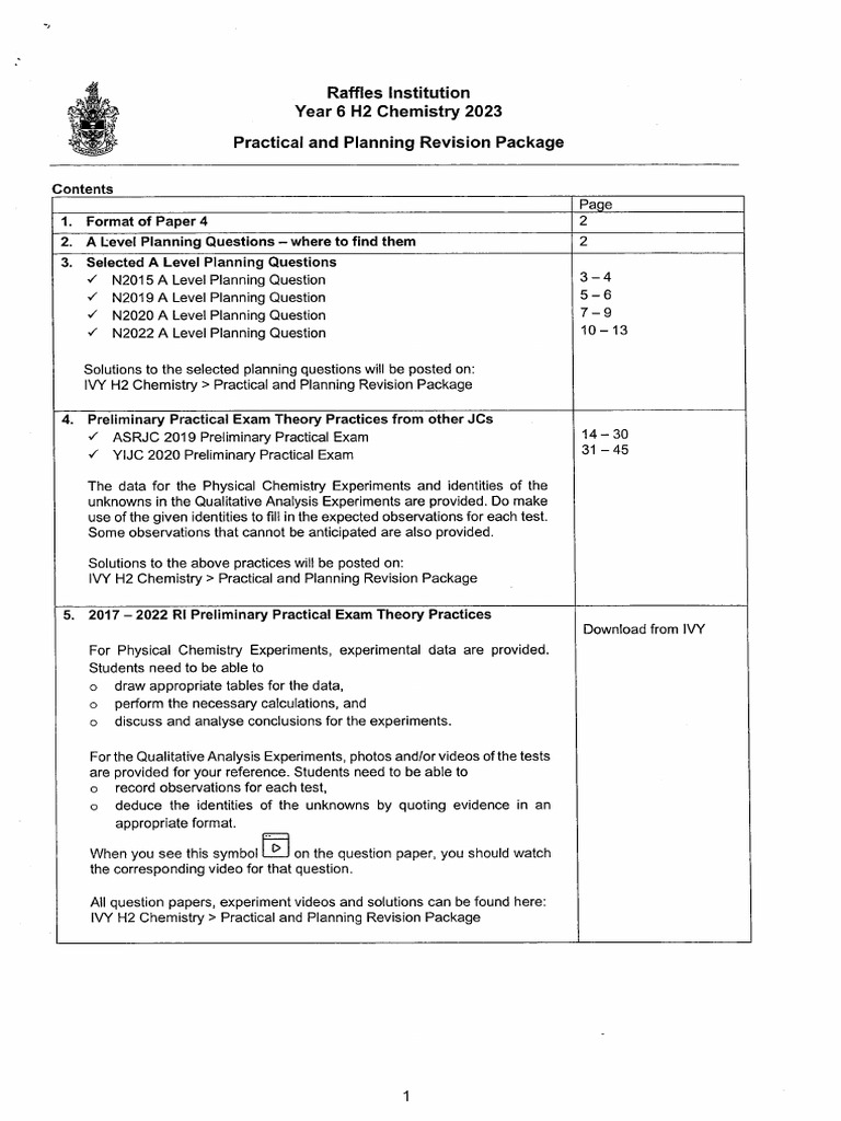 2023 RI Practical and Planning Revision Package | PDF