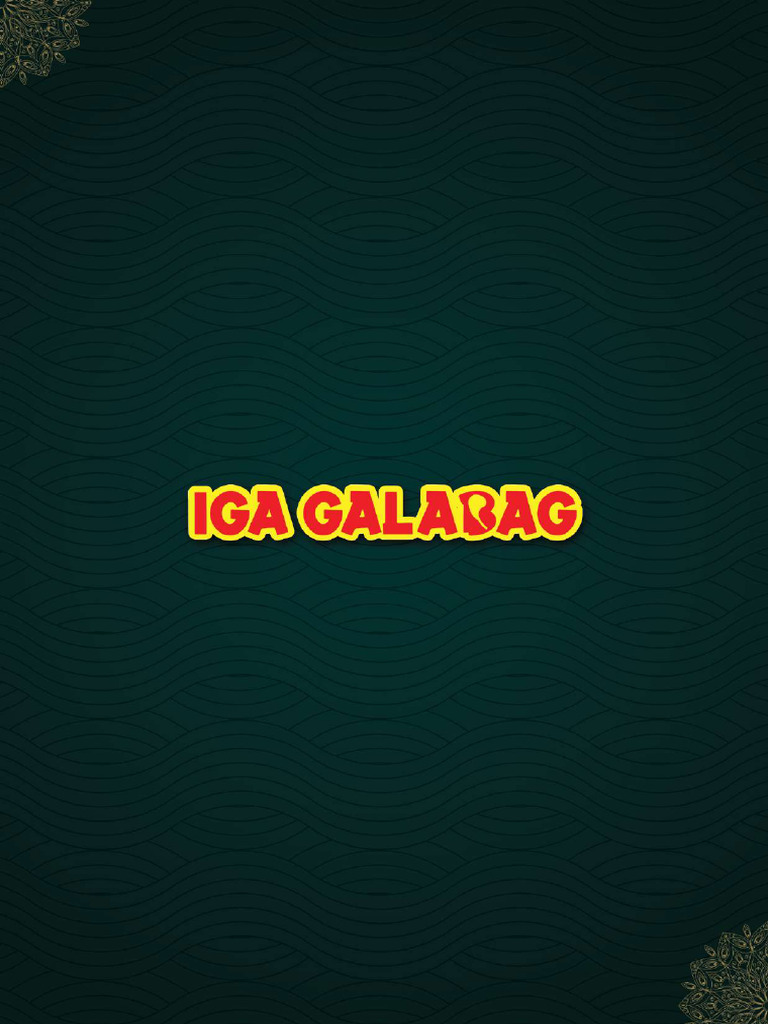 Menu Iga Galabag | PDF